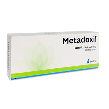 //Metadoxil Metadoxina Exeltis 500Mg Caja x 20 Tabletas