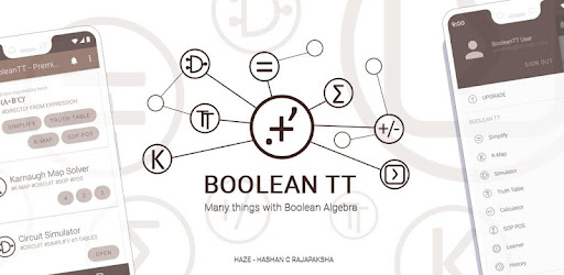 BooleanTT - Many things with Boolean Algebra Android App