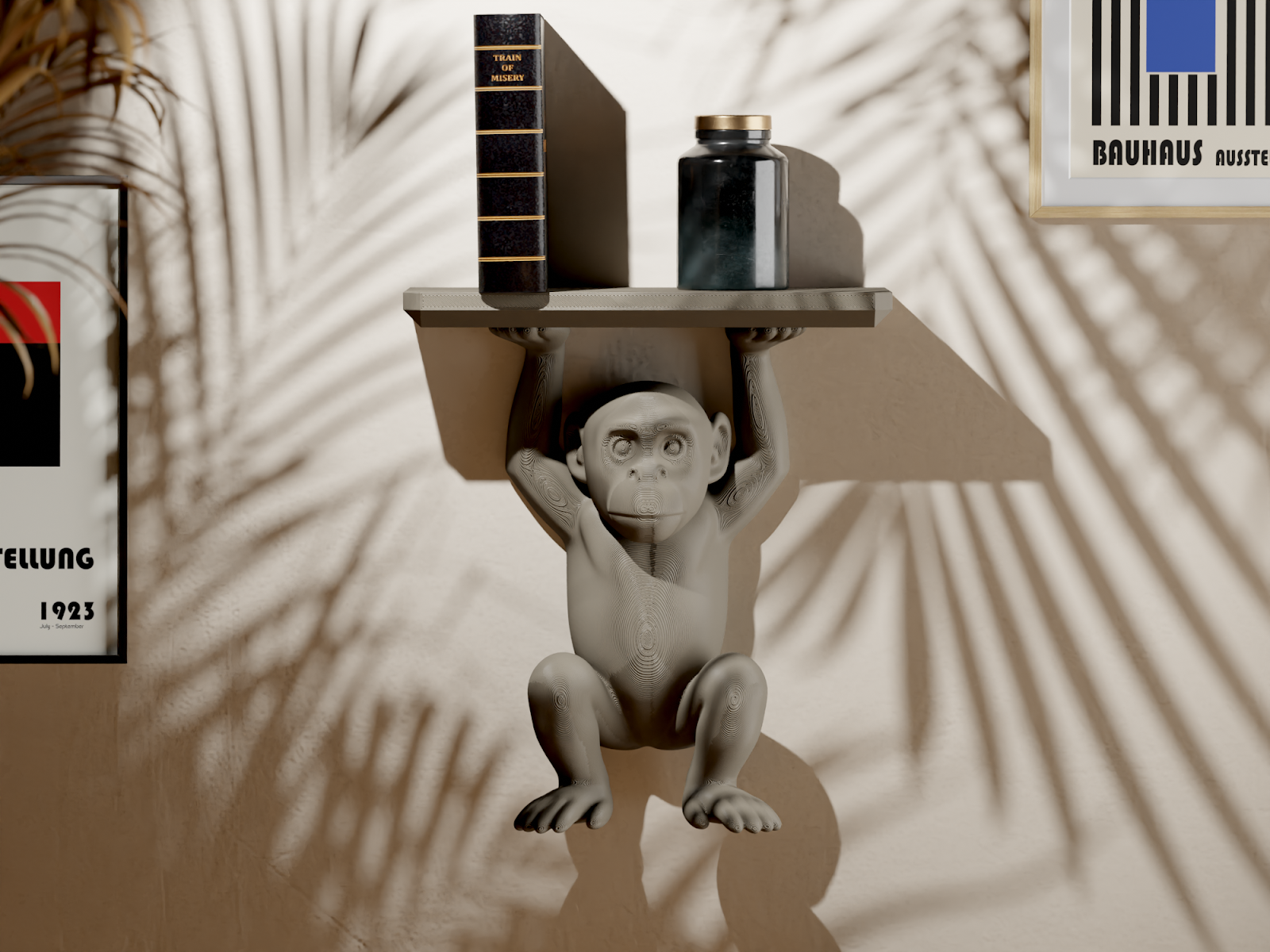 Primate Perch Shelf by HiveCollab | 3D Printing Design