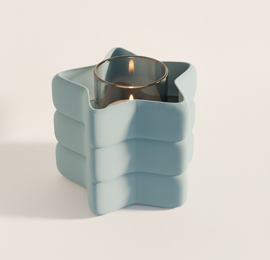 Happy Star Container by Three Happy D | 3D Printing Design