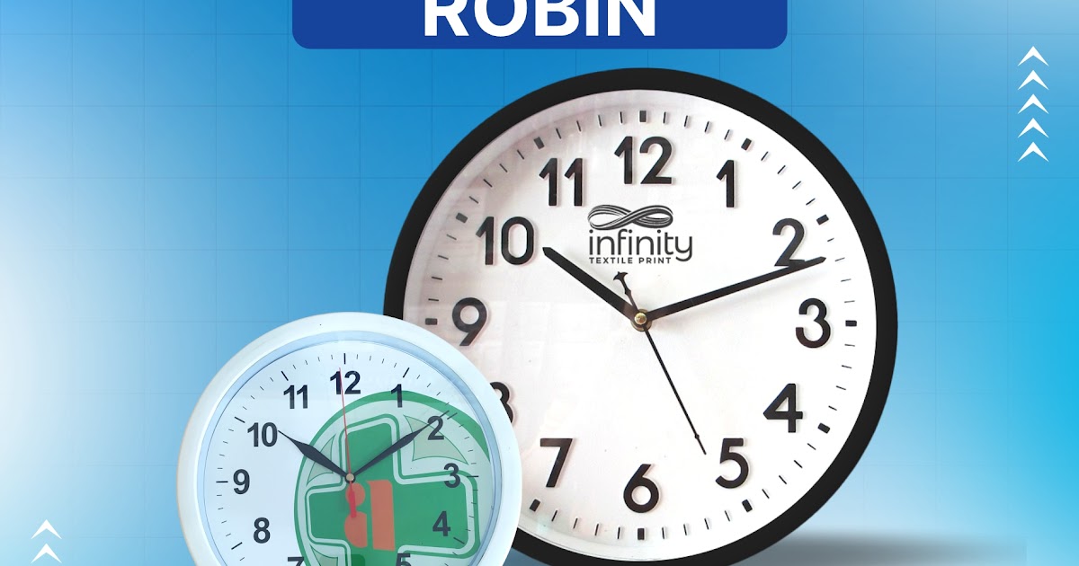 Jam Dinding Robin Custom - Infinity Digital Printing