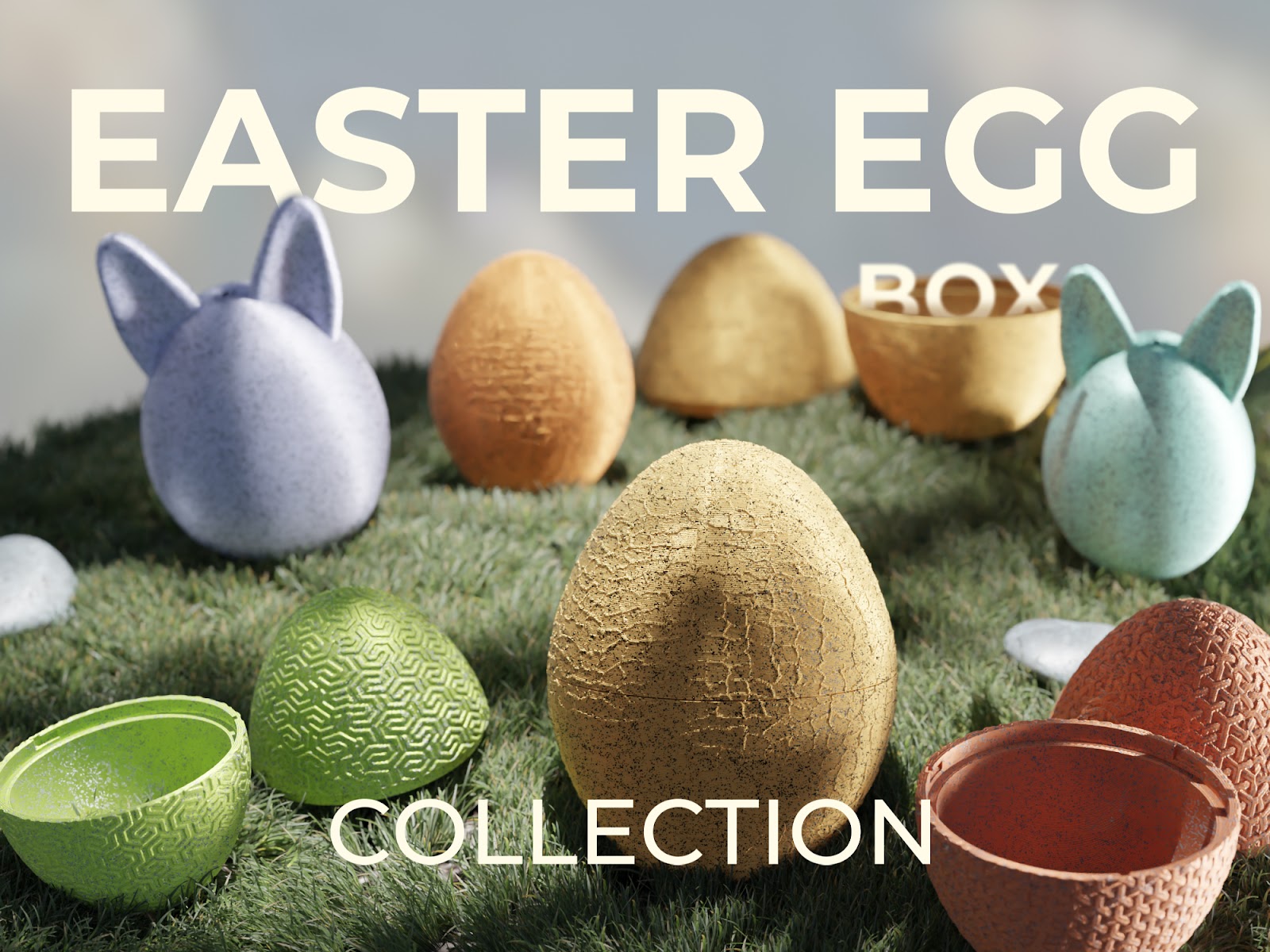 Easter Egg Box Collection 2.0 by Collecticraft | 3D Printing Design
