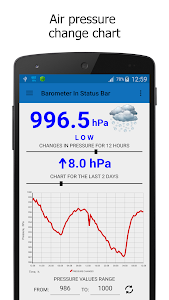 Barometer In Status Bar Lite – Android Weather Apps