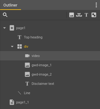 Navigate your document structure in the Outliner - Google Web Designer Help