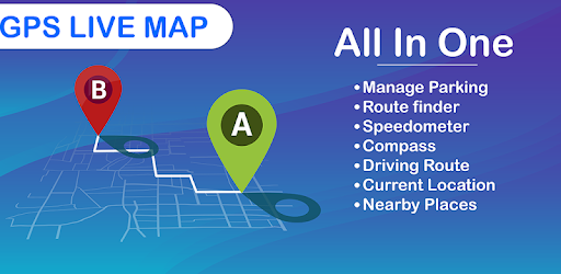 GPS Navigation Route Finder – Map & Speedometer Android App