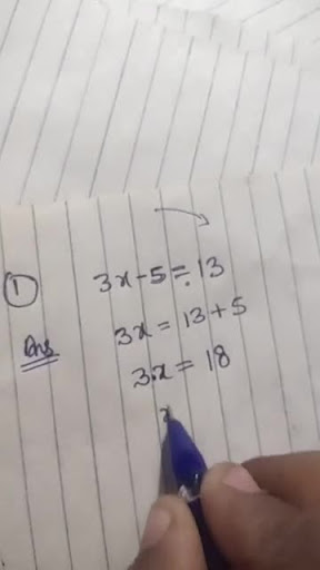 3x−5=18 3x−5=13 verify the anawer 3x−5=18 | Filo