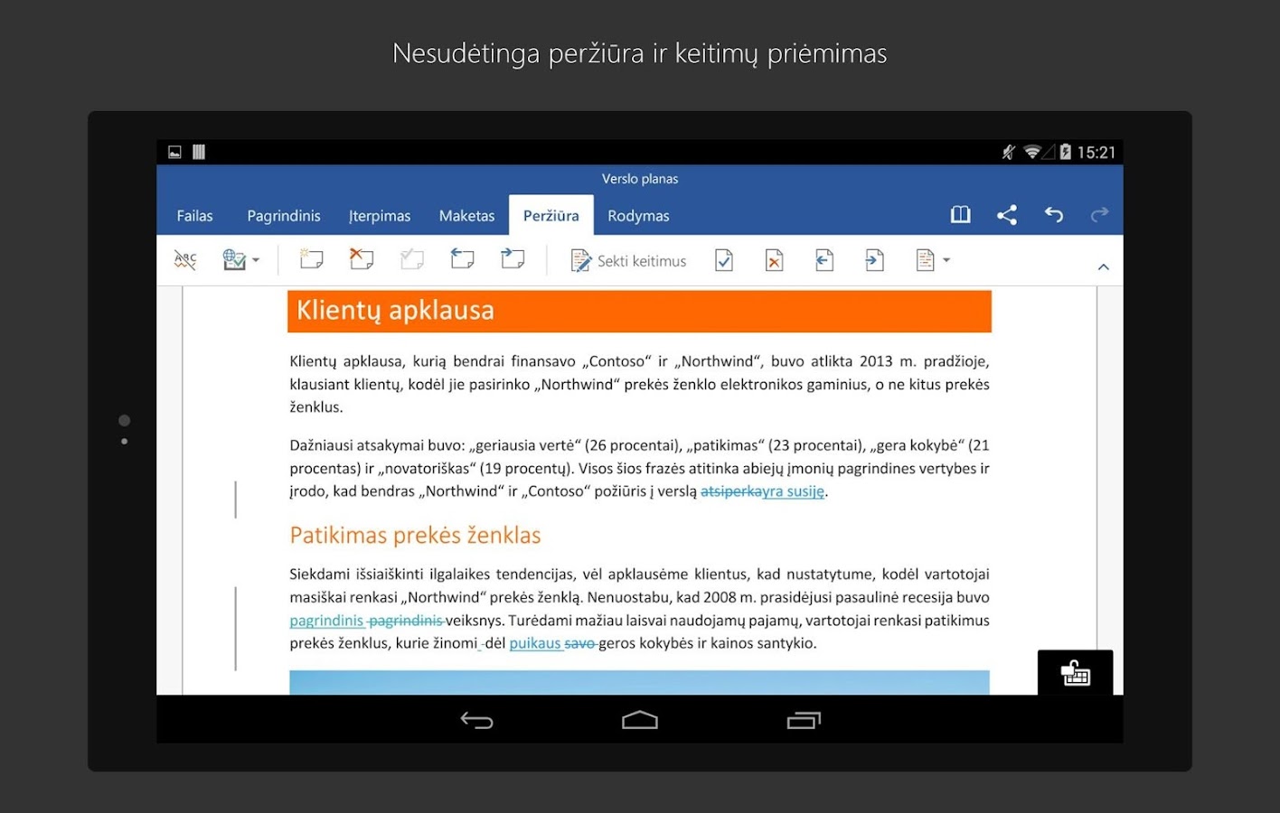„Microsoft Word“ – „Android“ programos „Google Play“
